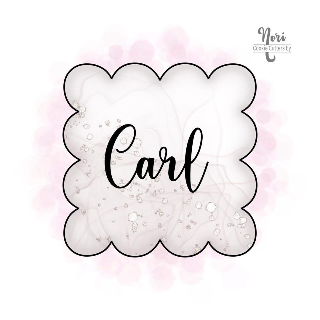 Carl Scalloped Square Plaque Cookie Cutter - Cookie Cutters by Nori ...