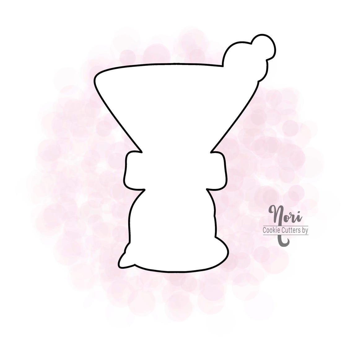 Martini Glass With Bow and Olive Cookie Cutter - Cookie Cutters by Nori ...