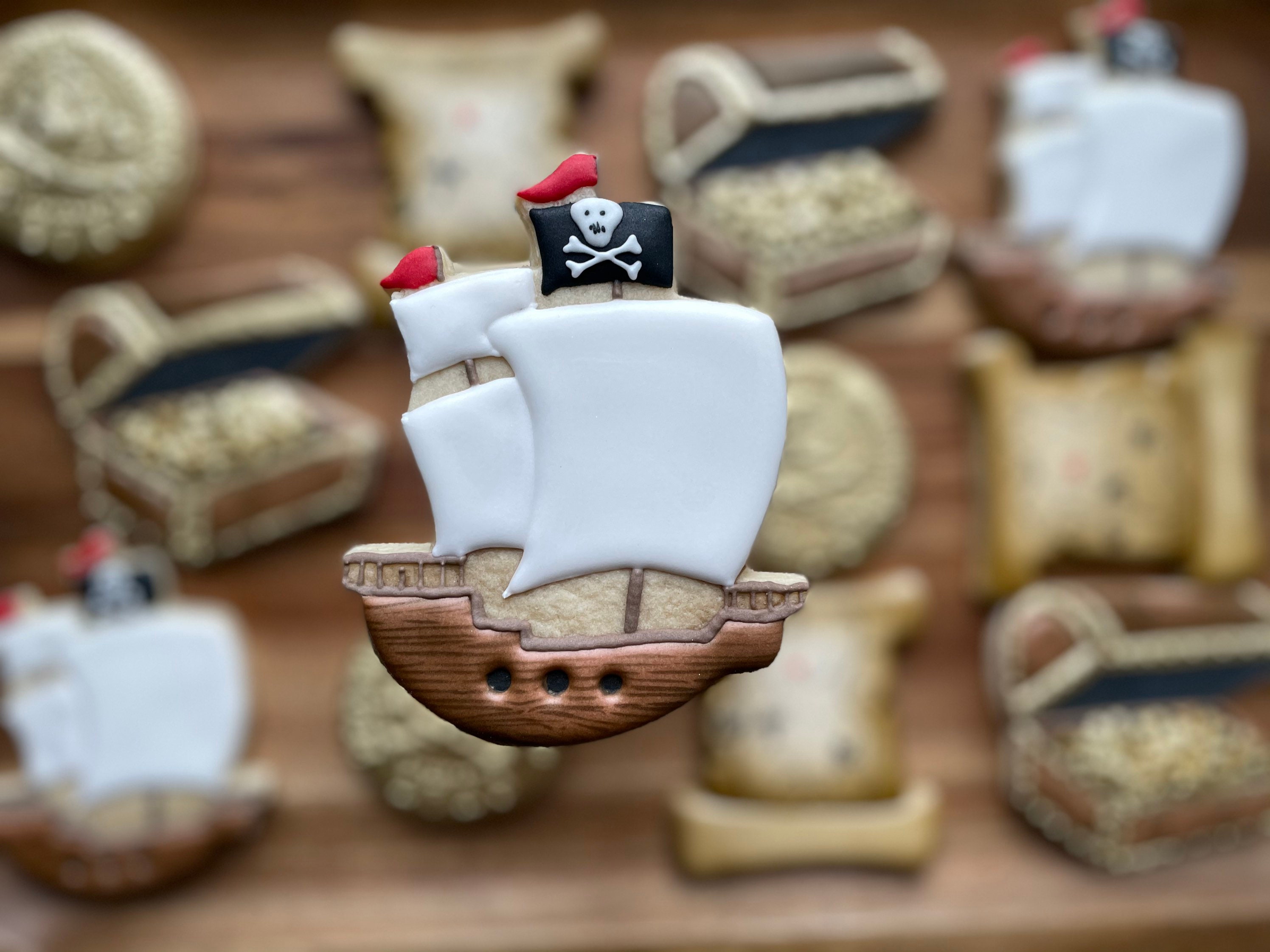 Pirate Ship Cookie Cutter Cookie Cutters by Nori CN0046 | Etsy