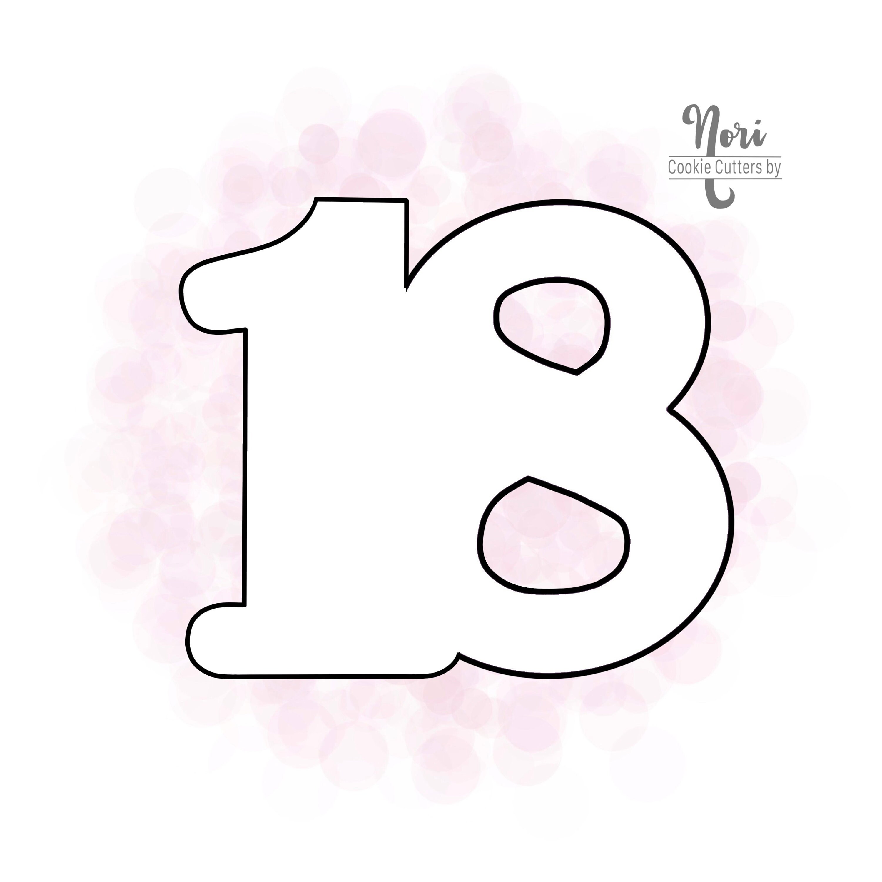 Number 18 Eighteen With Cutouts Cookie Cutter Cookie Cutters - Etsy