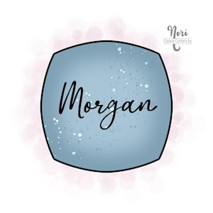 Morgan Plaque Cookie Cutter - Cookie Cutters by Nori - CN1034 - Etsy