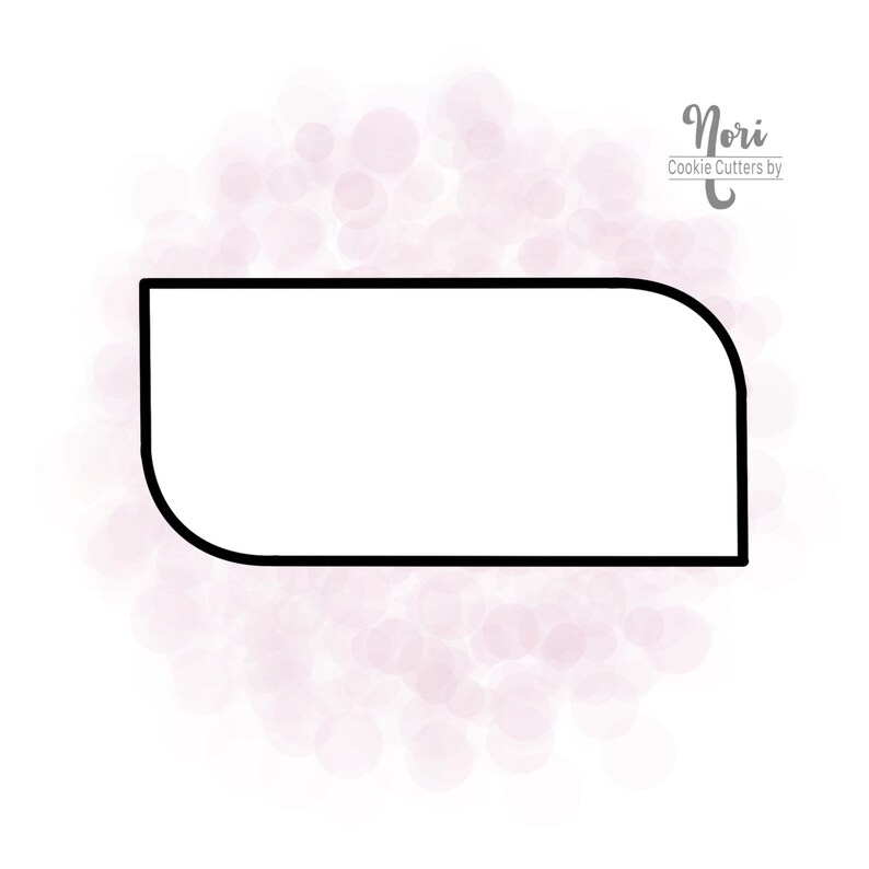 Harper Rectangle Plaque Cookie Cutter Cookie Cutters by Nori - Etsy