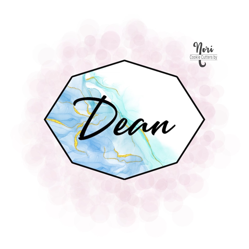 Dean Plaque Cookie Cutter - Cookie Cutters by Nori - CN0110 - Etsy