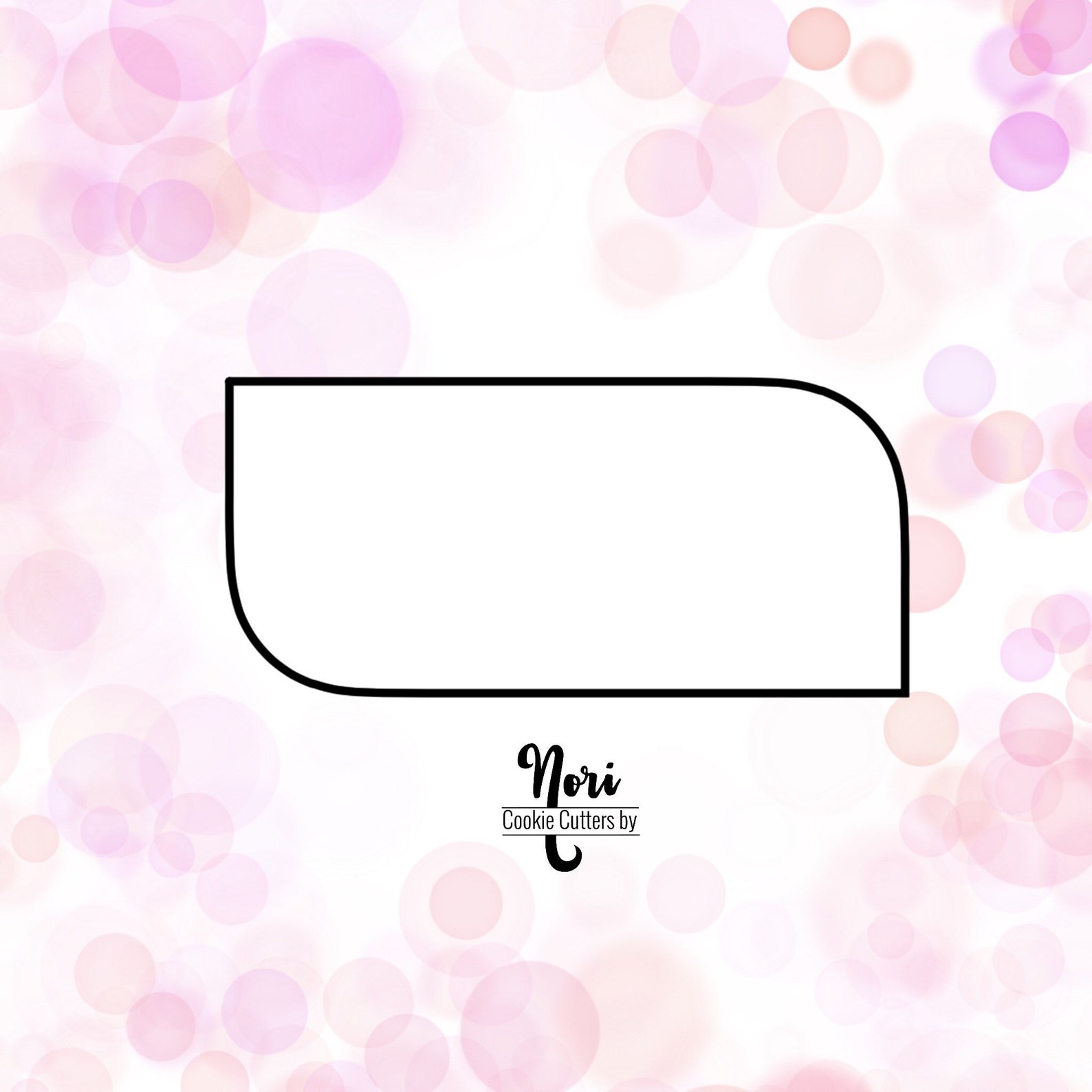 Harper Rectangle Plaque Cookie Cutter Cookie Cutters by Nori - Etsy