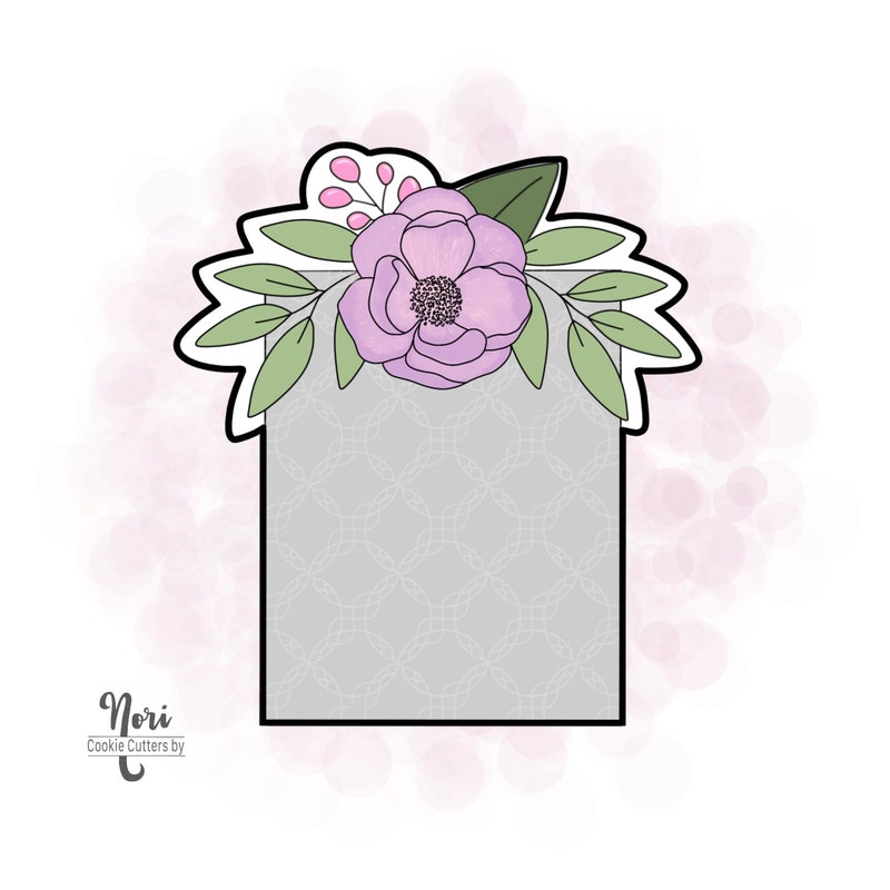 Floral Plaque Cookie Cutter - Etsy