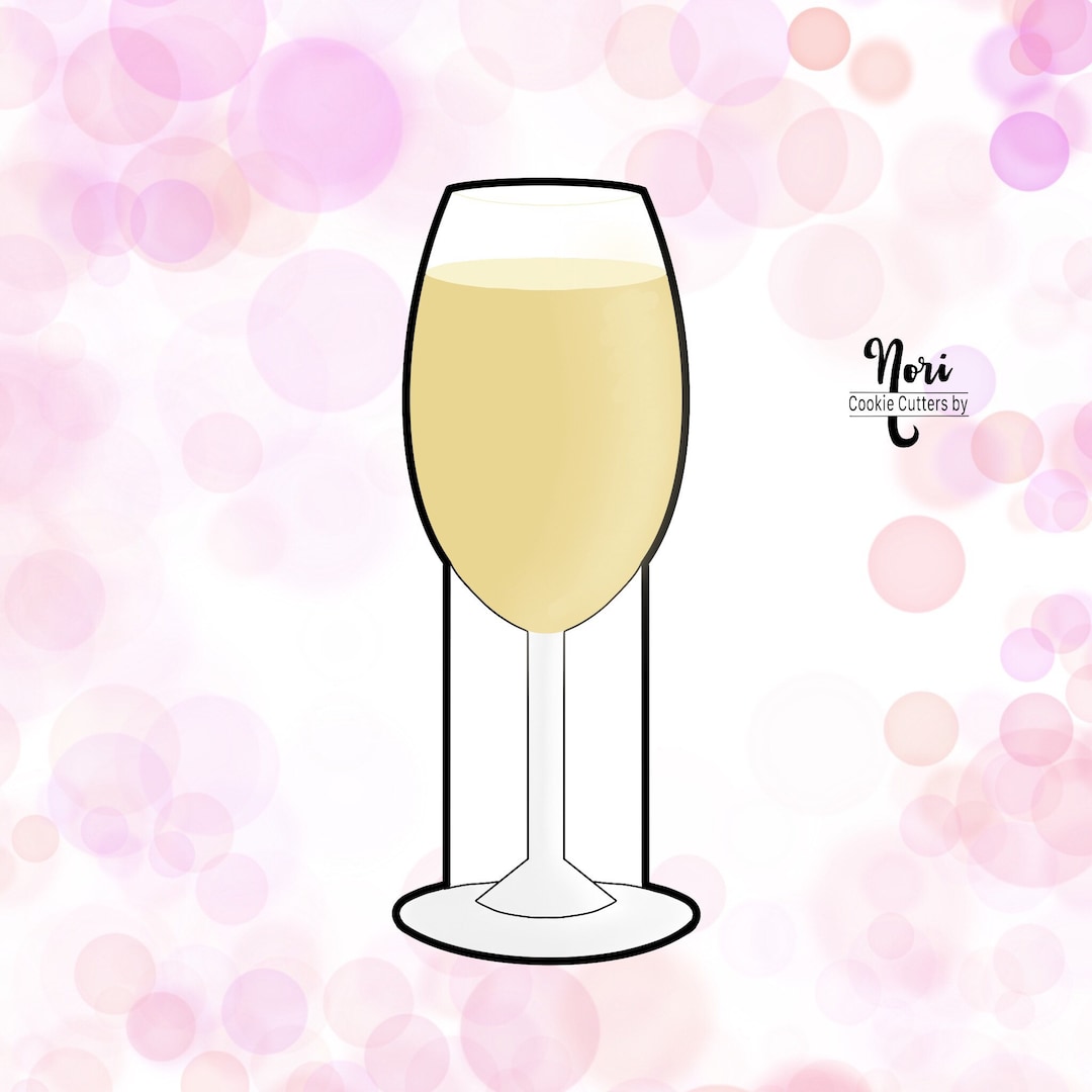 Champagne Glass Cookie Cutter Cookie Cutters by Nori CN0590 - Etsy