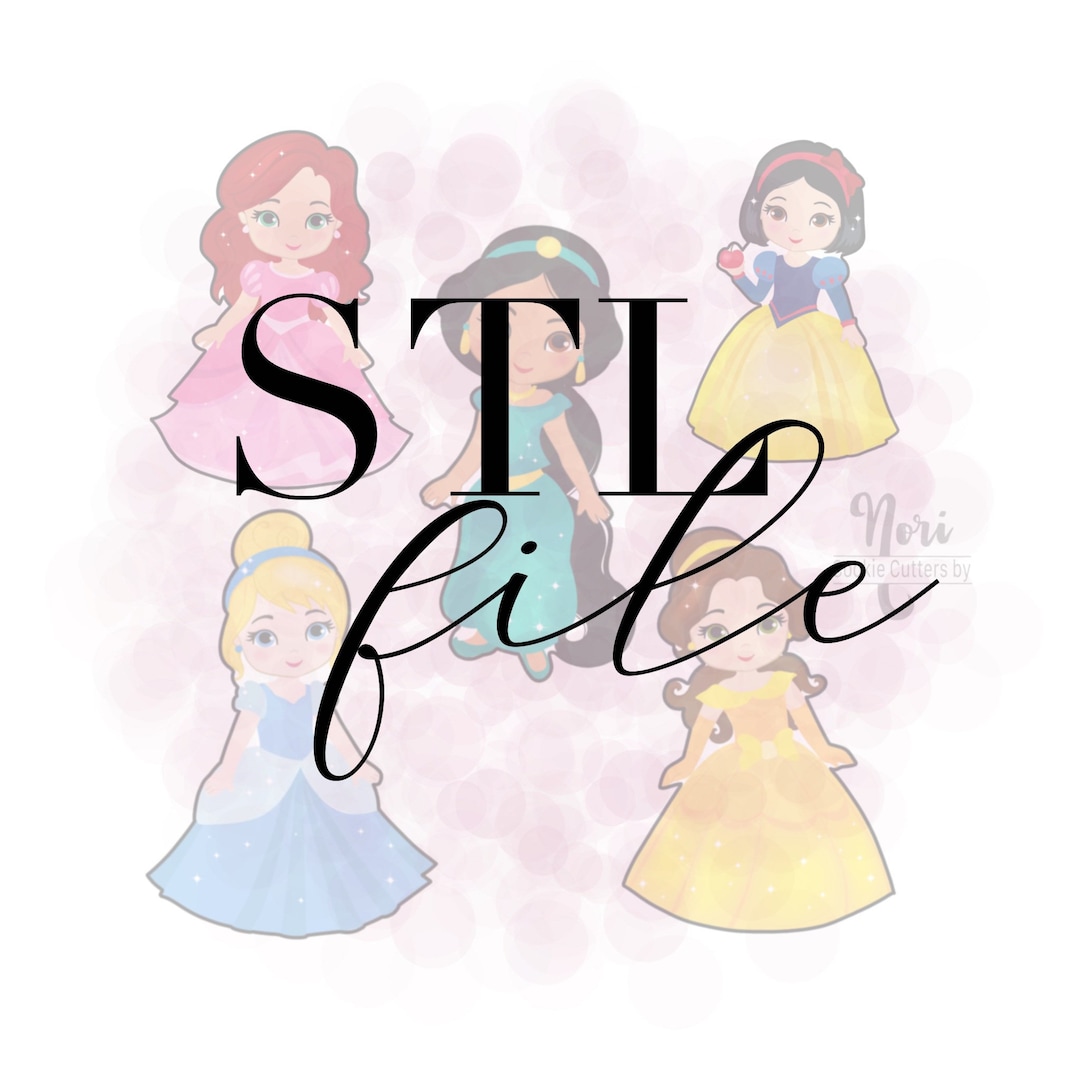 STL File - Princesses Set A - 4.5 Inch - Etsy