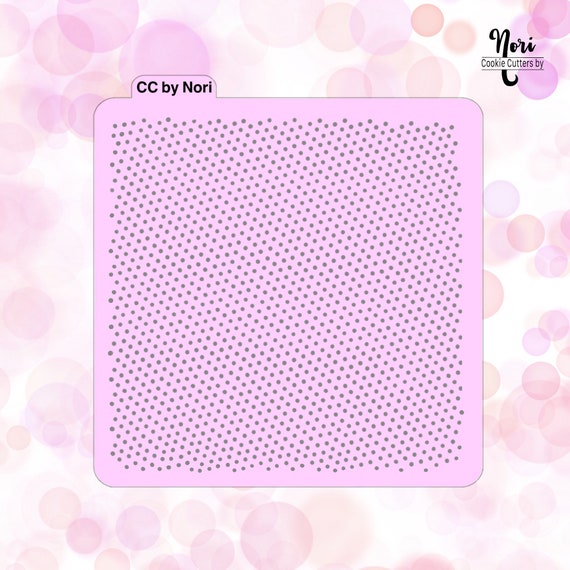 Polka Dot Basketball Pattern Background Stencil Cookie - Etsy