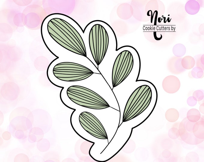 Floral Branch 3 Greenery Cookie Cutter Cookie Cutters by - Etsy