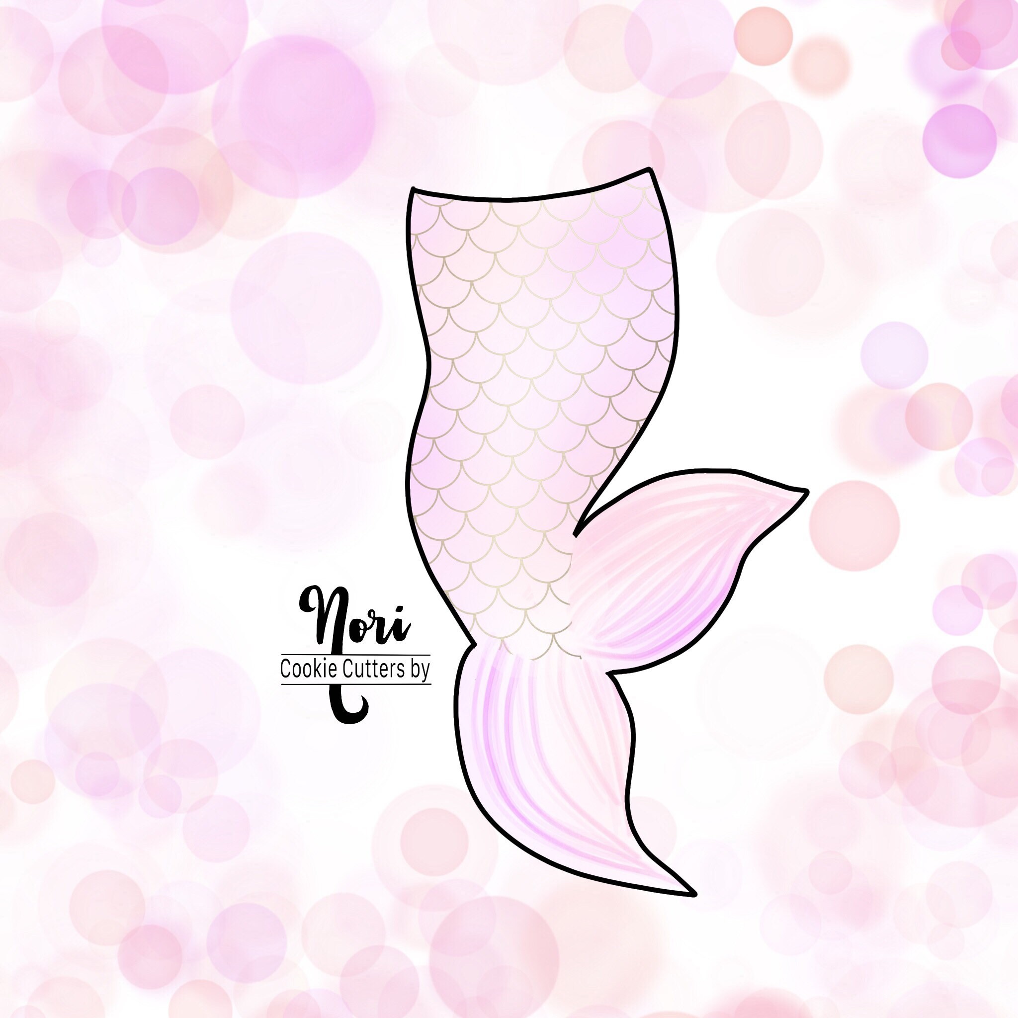 Mermaid Tail Under the Sea Cookie Cutter Cookie Cutters by | Etsy