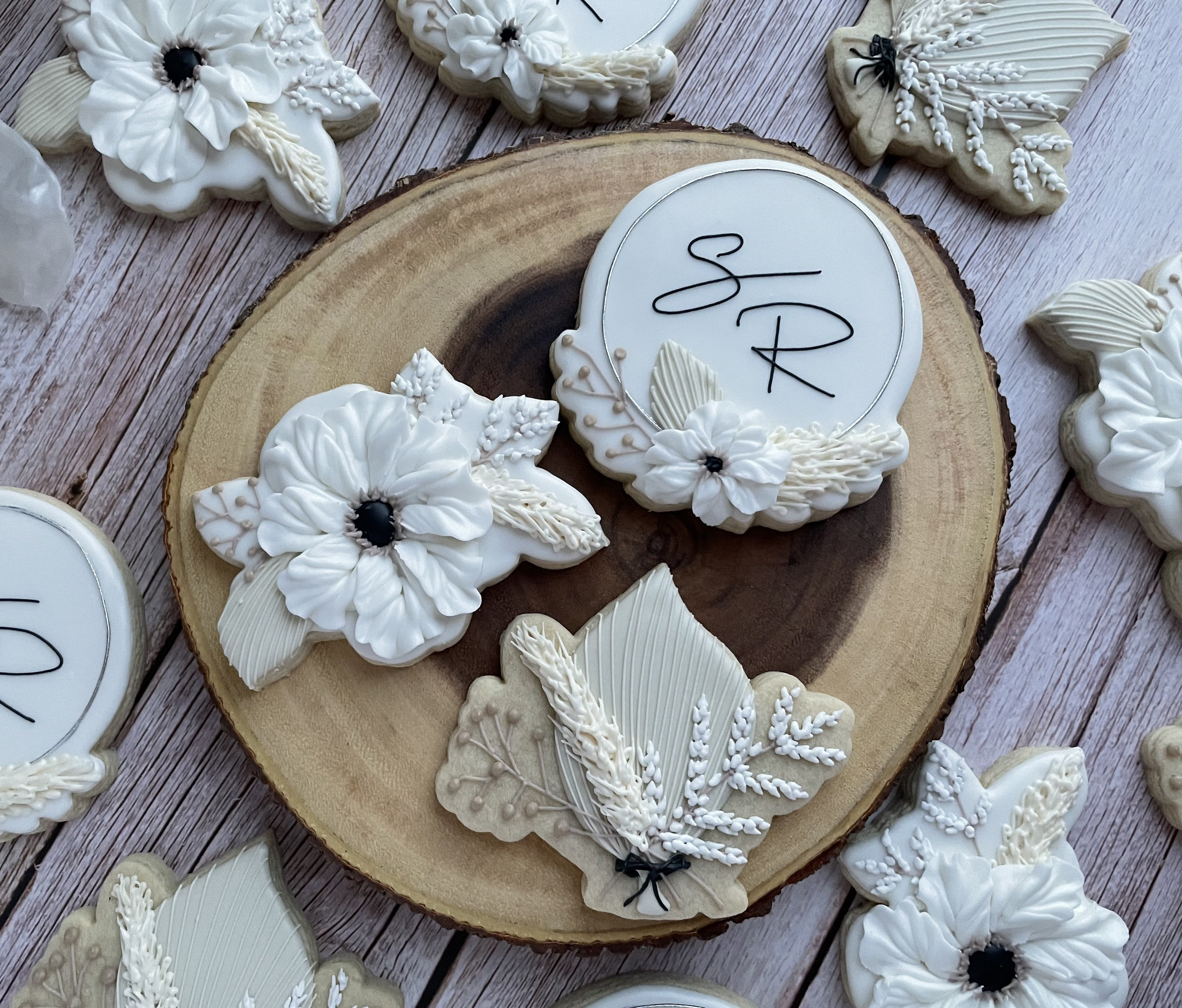 Boho Flower Cluster bouquet bunch spear palm Cookie Cutter | Etsy