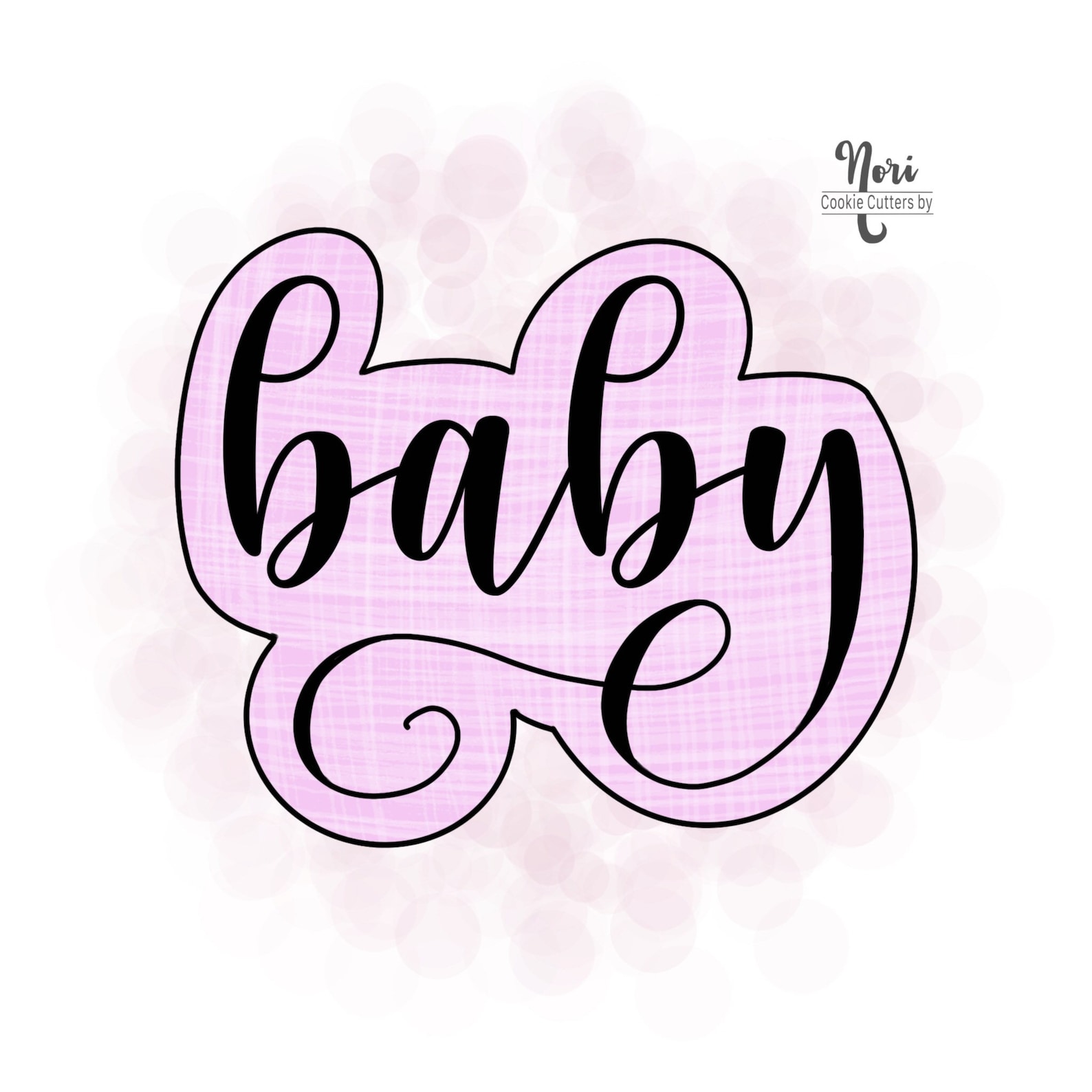 Baby Lettered Plaque Cookie Cutter Cookie Cutters by Nori - Etsy