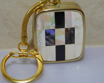 Mother of Pearl Key Ring - Etsy