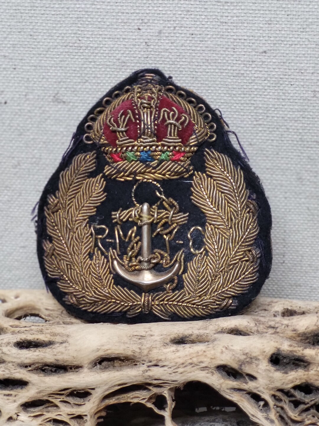 Royal Navy Cap Badge Kings 1940 - Etsy