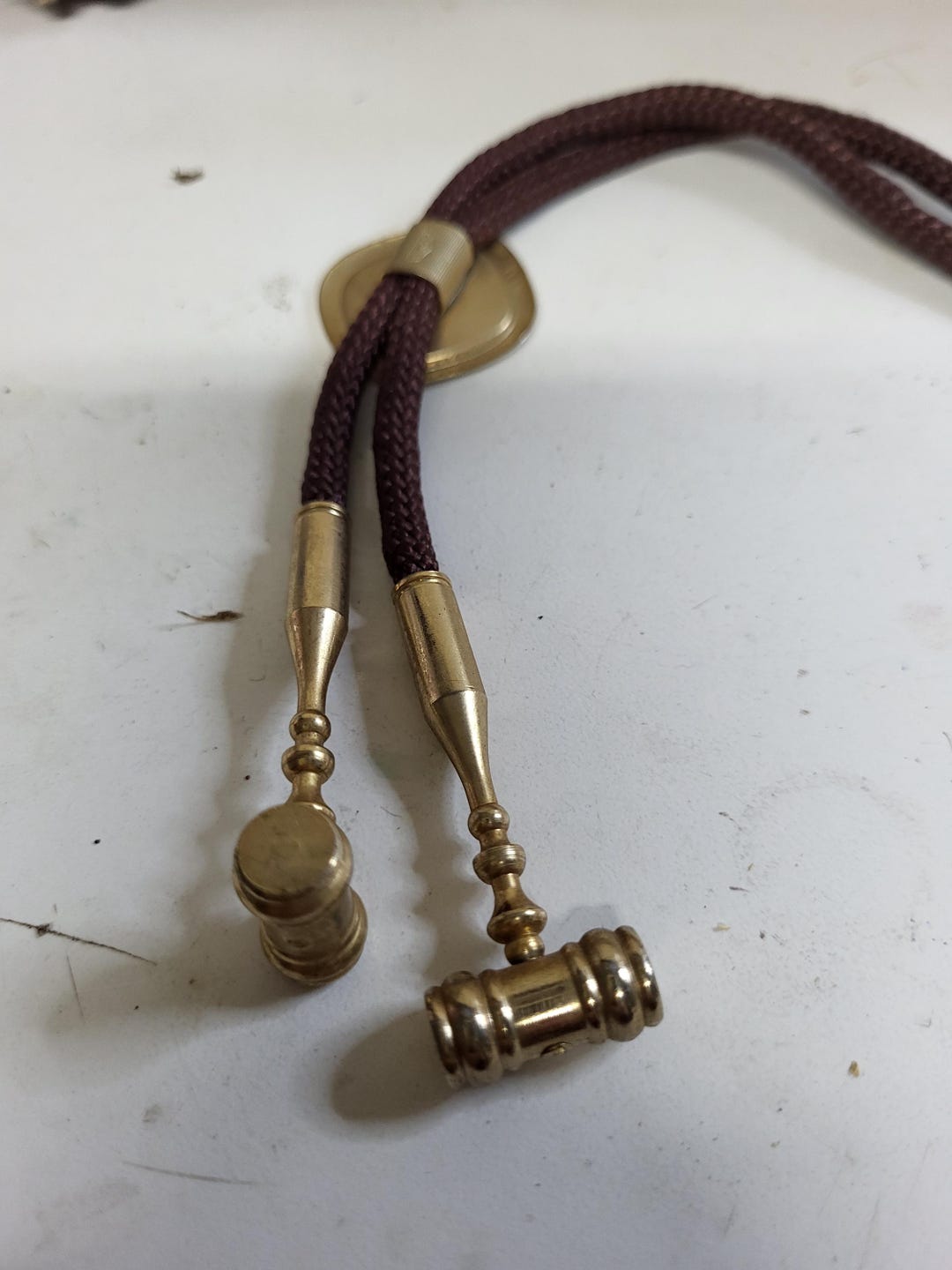 Vintage Masonic Bolo Tie With Hammer Ends - Etsy