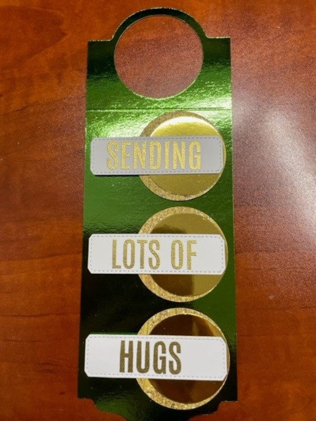 Sending Lots of Hugs- Bottle Gift Tag. Wine Bottle Gift Tag, Champagne ...