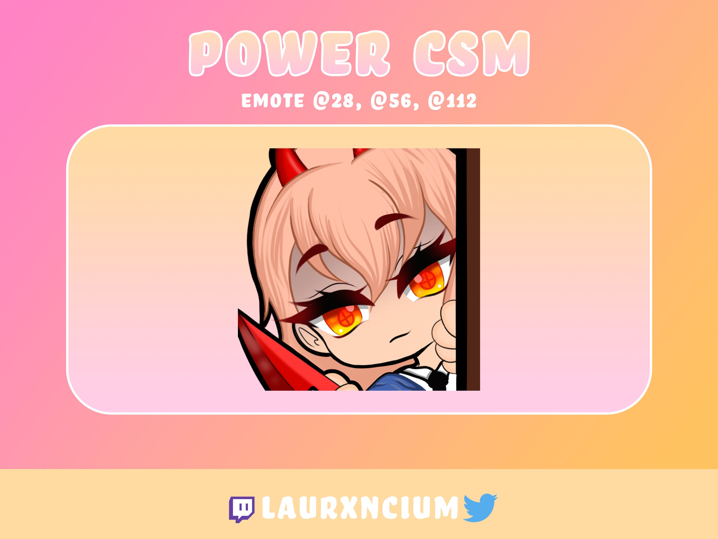 Power CSM Emote Twitch, Youtube, Discord, Affiliate, Sub, Emotes, Bits ...