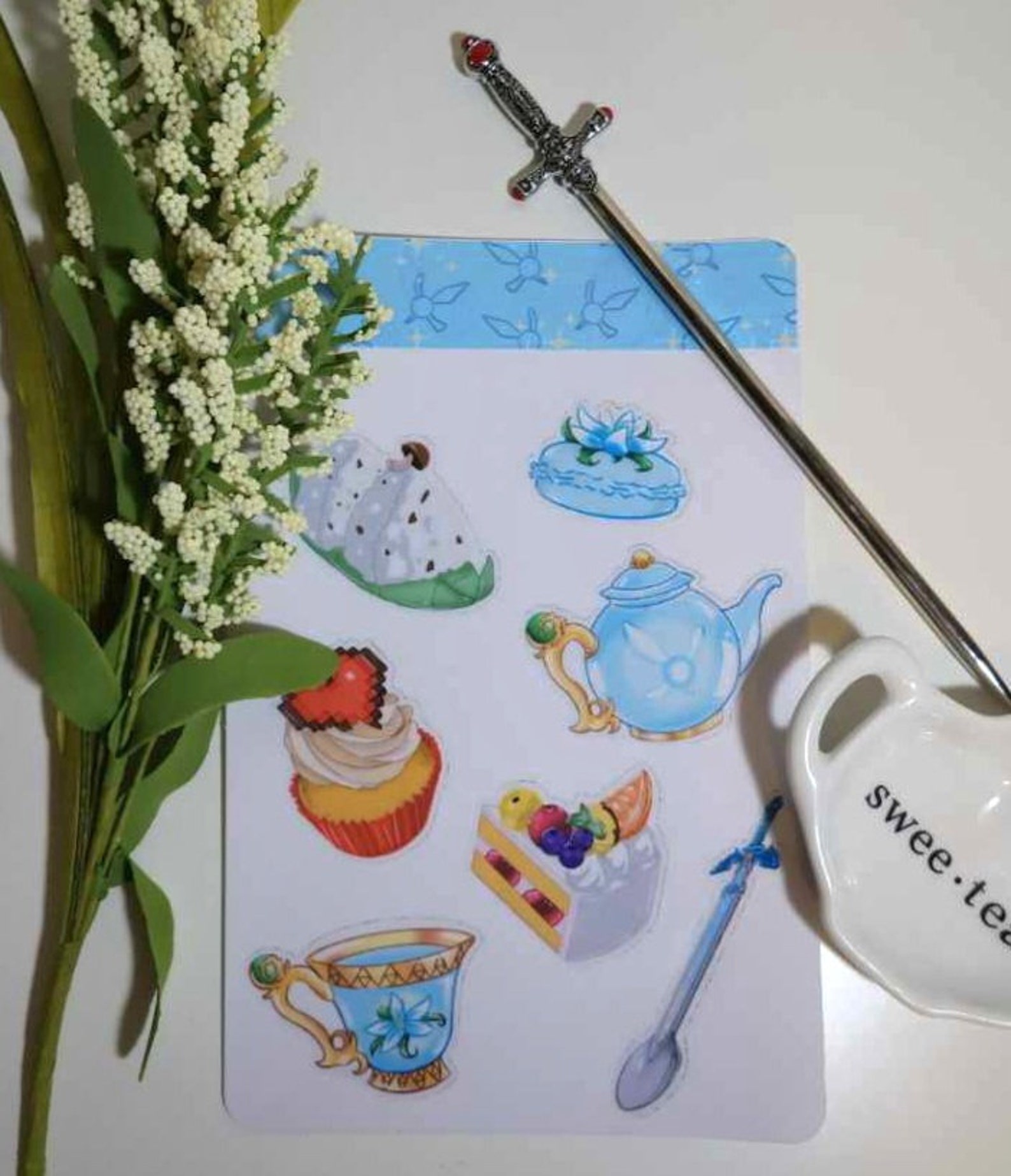 Zelda Inspired Tea Party Sticker Sheet - Etsy