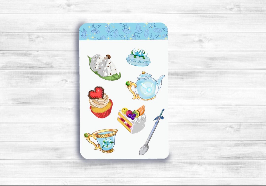 Zelda Inspired Tea Party Sticker Sheet - Etsy