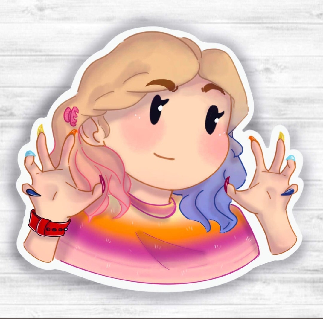 Wednesday Inspired Enid Sticker - Etsy