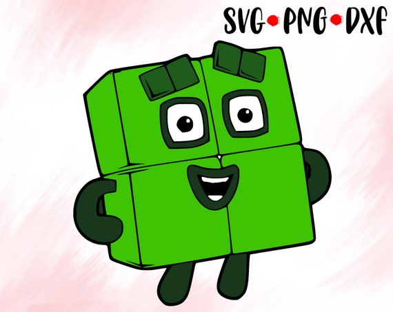 Numberblocks Four svg Numberblocks svg Cricut Degigns | Etsy