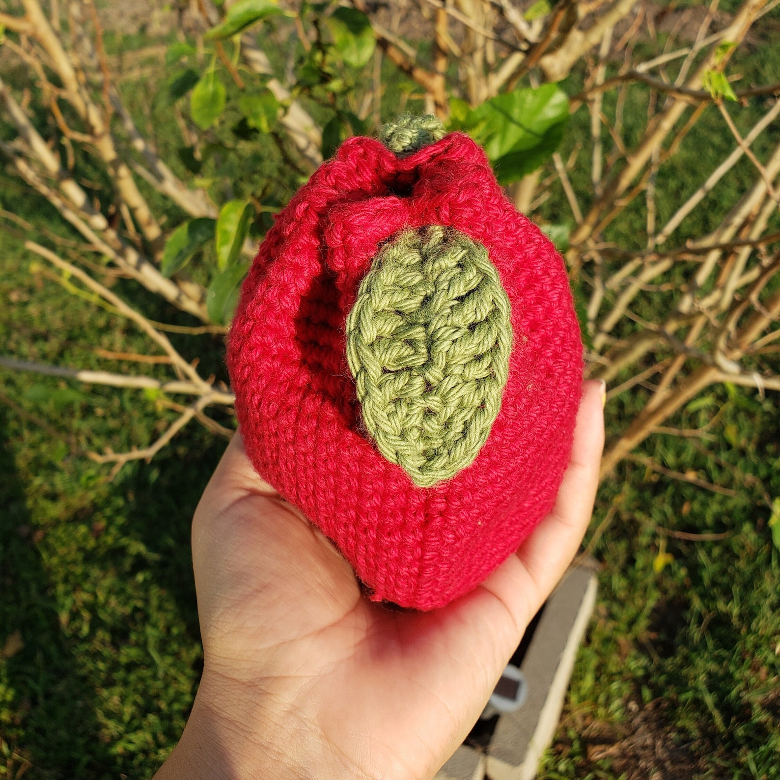 Handmade Drawstring Fruit Shape Cotton Crochet Pouch/sack - Etsy