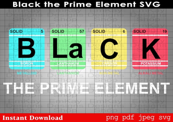 Black the Prime Element SVG SVG File Black History Month - Etsy