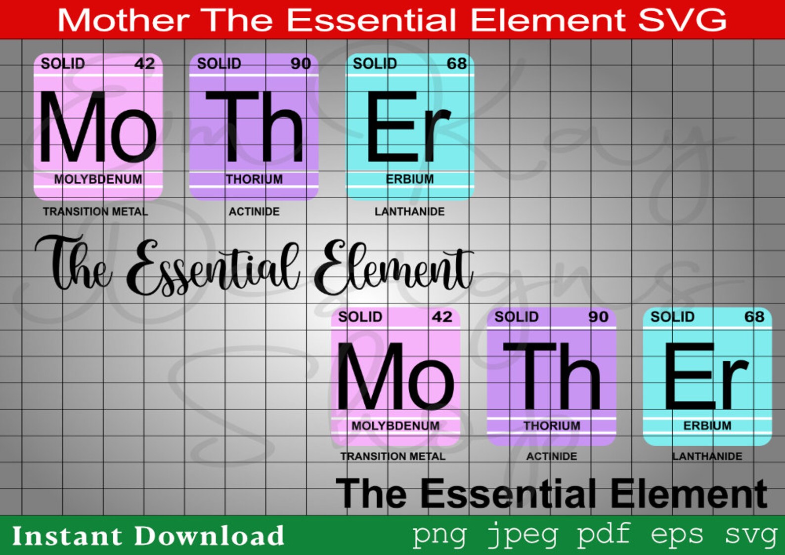 Mother Element SVG Bundle Mother's Day SVG File Mom - Etsy