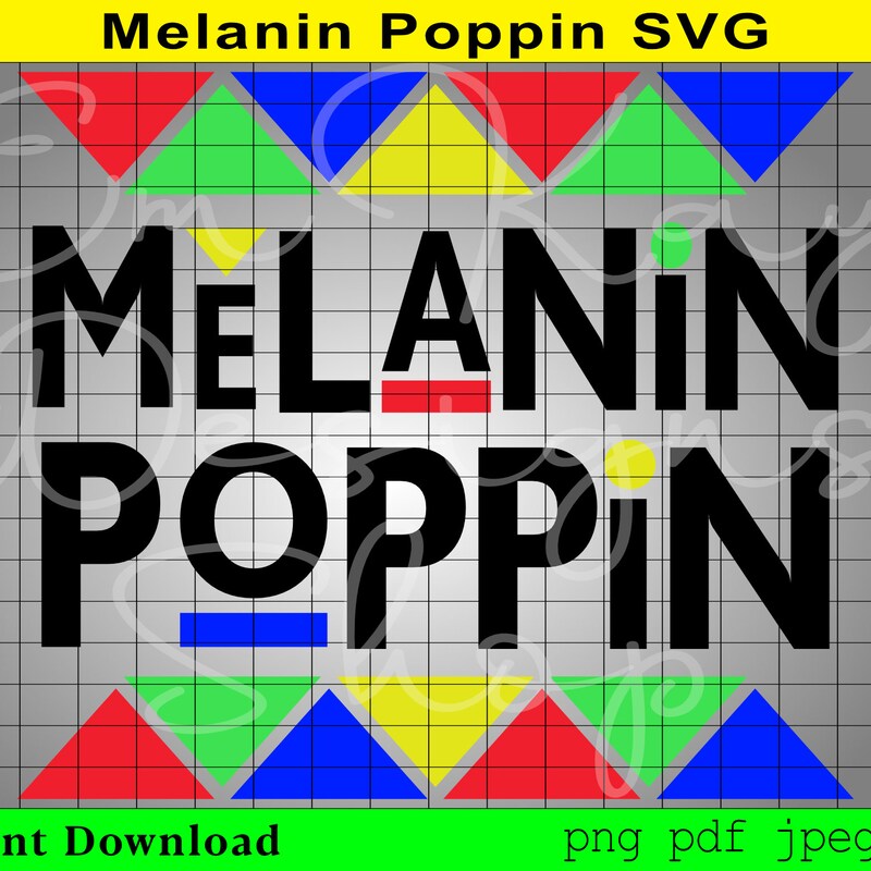Melanin Poppin Svg - Etsy