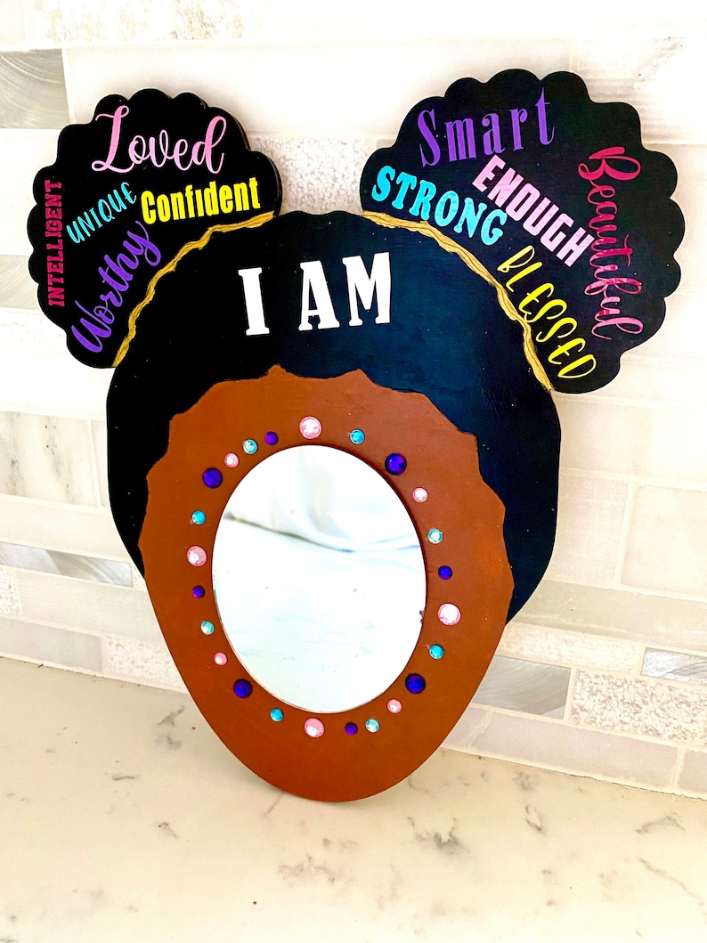 Affirmation Mirror Black Girl Magic Mirror Positivity Women | Etsy