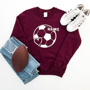 Personalized Soccer Ball Sweatshirt Customized Soccer Shirt ...
