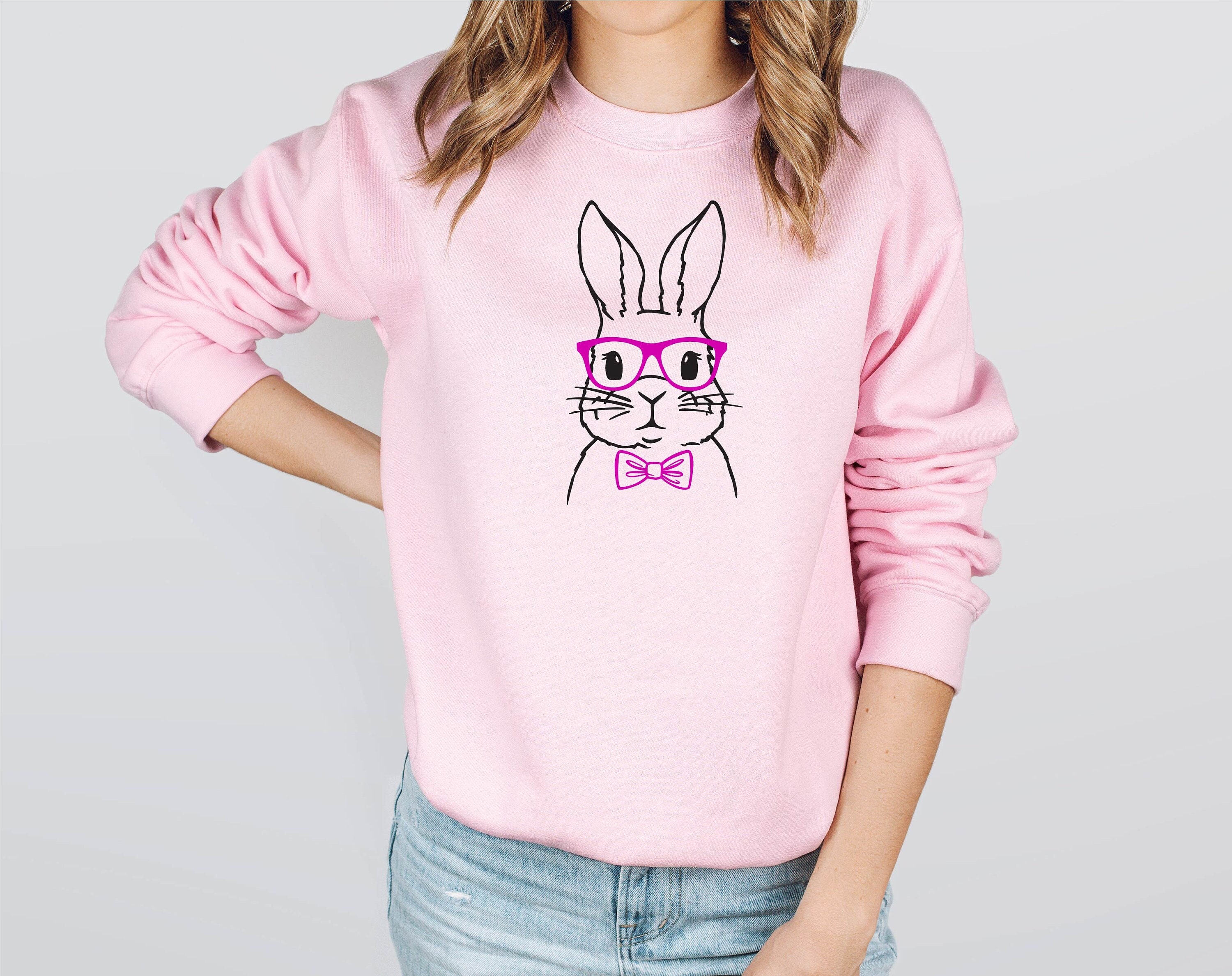 Bunny With Glasses Sweater