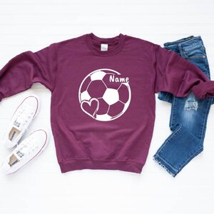 Personalized Soccer Ball Sweatshirt Customized Soccer Shirt ...