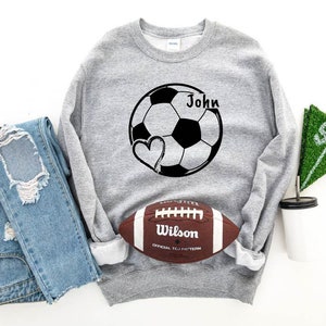 Personalized Soccer Ball Sweatshirt Customized Soccer Shirt ...