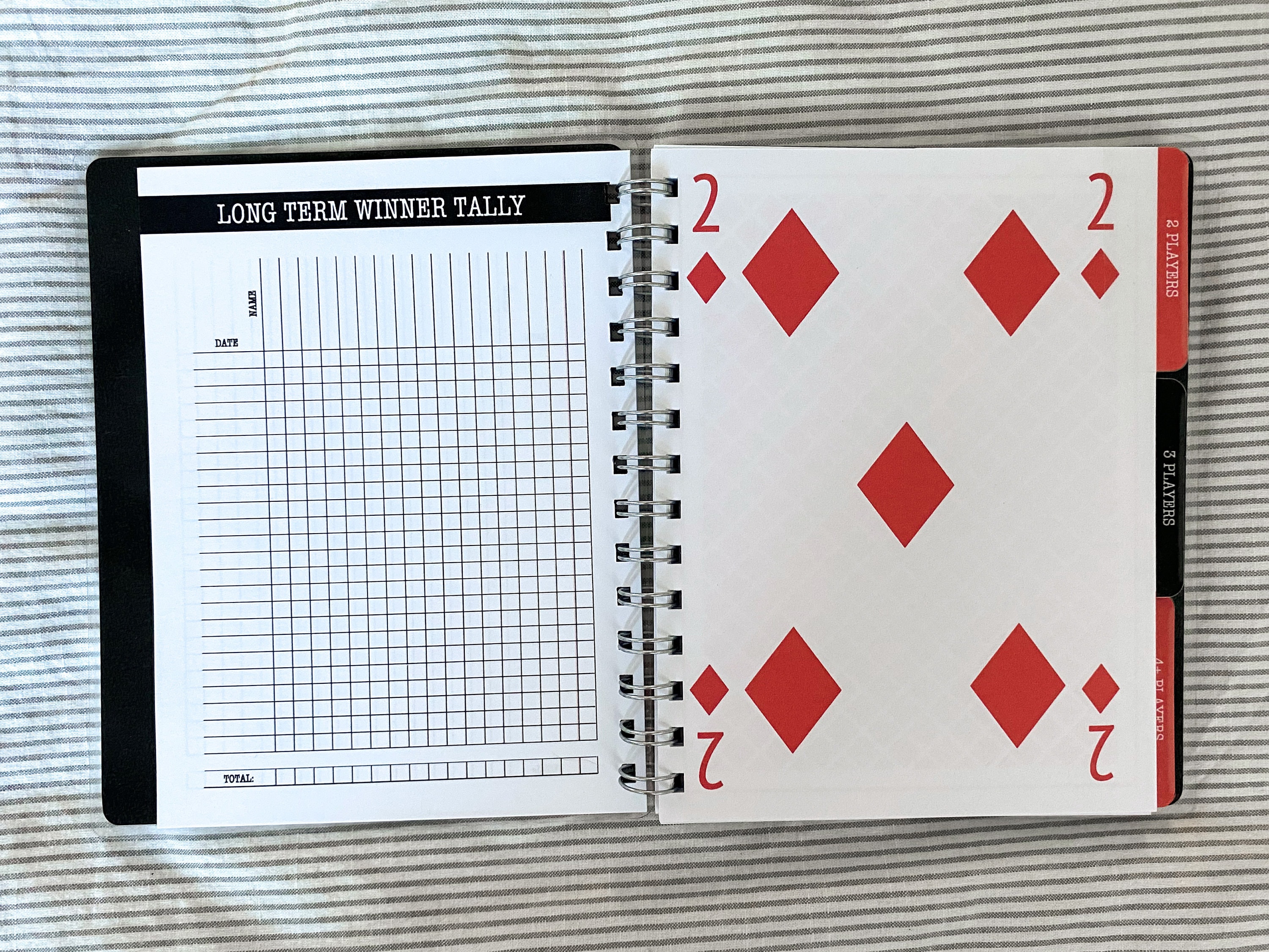 Game Scorebook Gift for Card Player Card Player Gift Gift - Etsy
