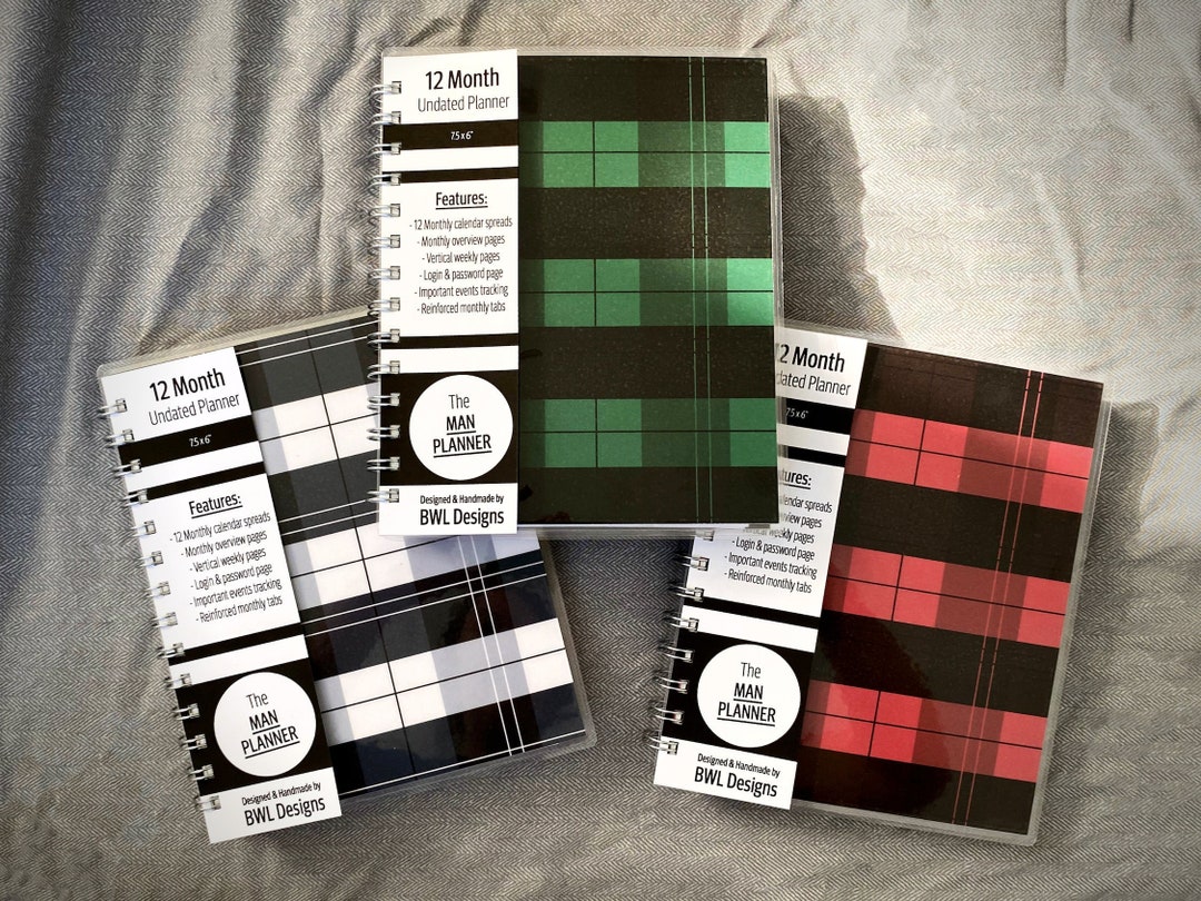 Planner for Men Gift for Men Monthly Planner Gift for Him Weekly Daily ...