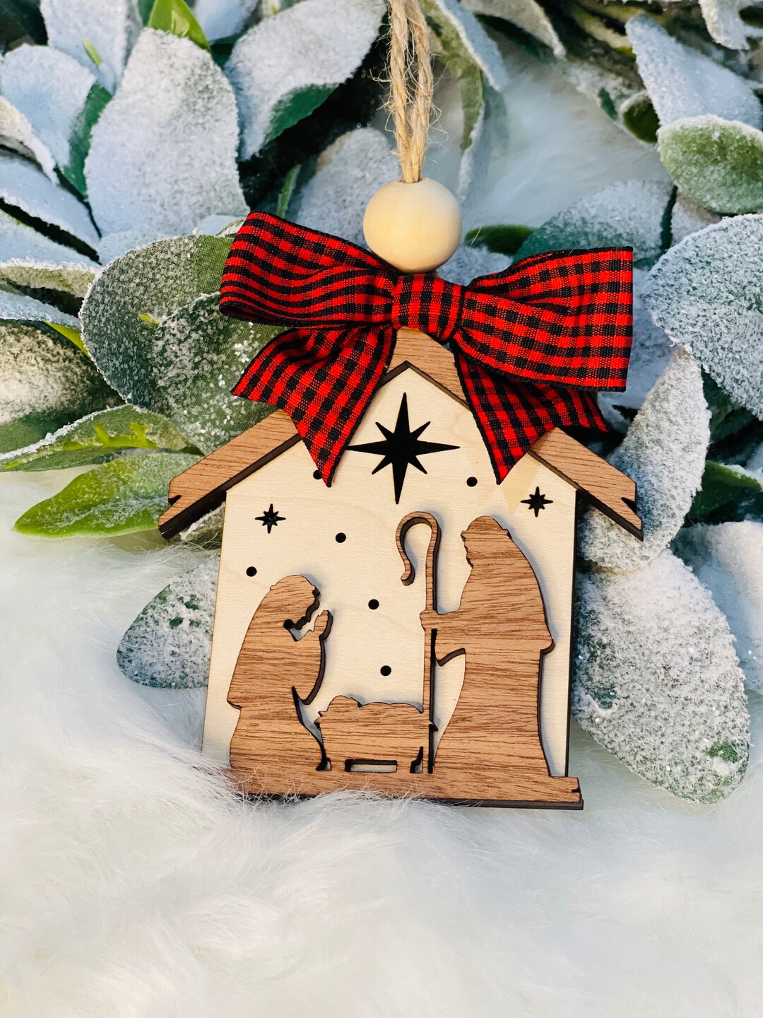 Nativity Christmas Ornament, 3d Nativity Ornament, Nativity Scene ...