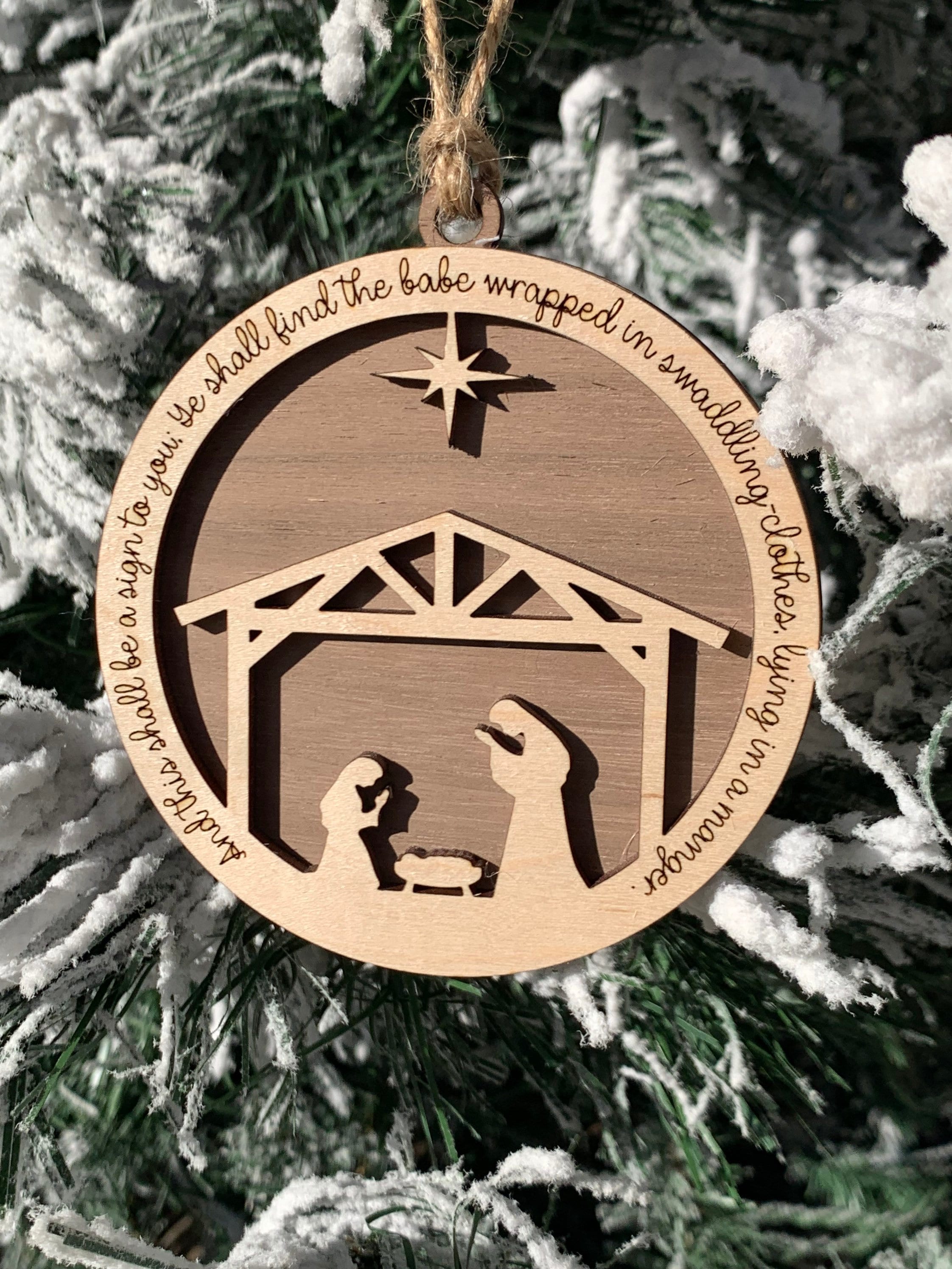 Nativity Ornament Baby Jesus Ornament Christmas Ornament - Etsy