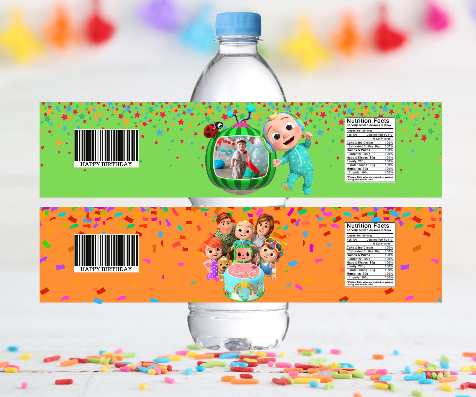 Cocomelon Water Bottle Labels Cocomelon Birthday Cocomelon | Etsy