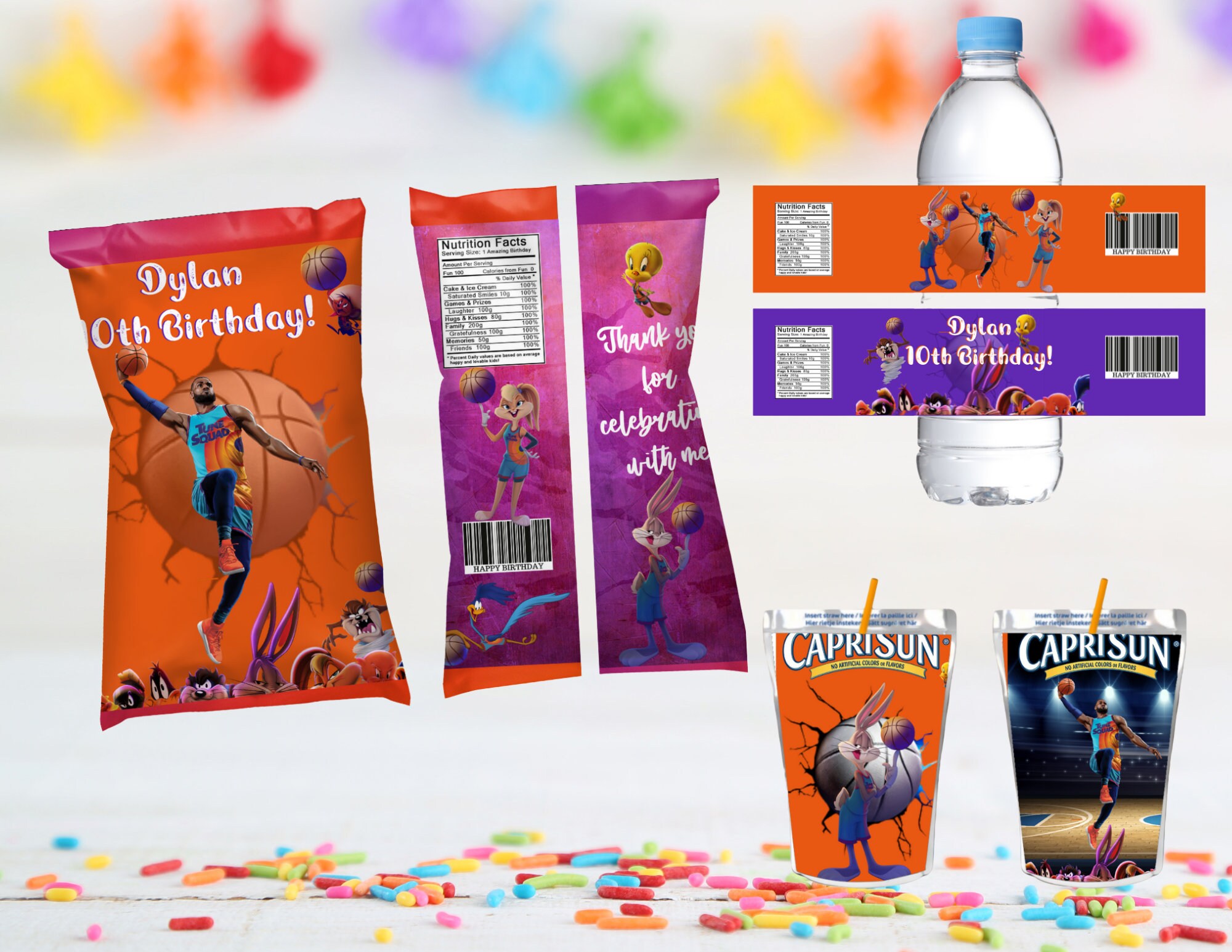 SPACE JAM 2 bundle party Space Jam 2 Label Bundle Instant | Etsy