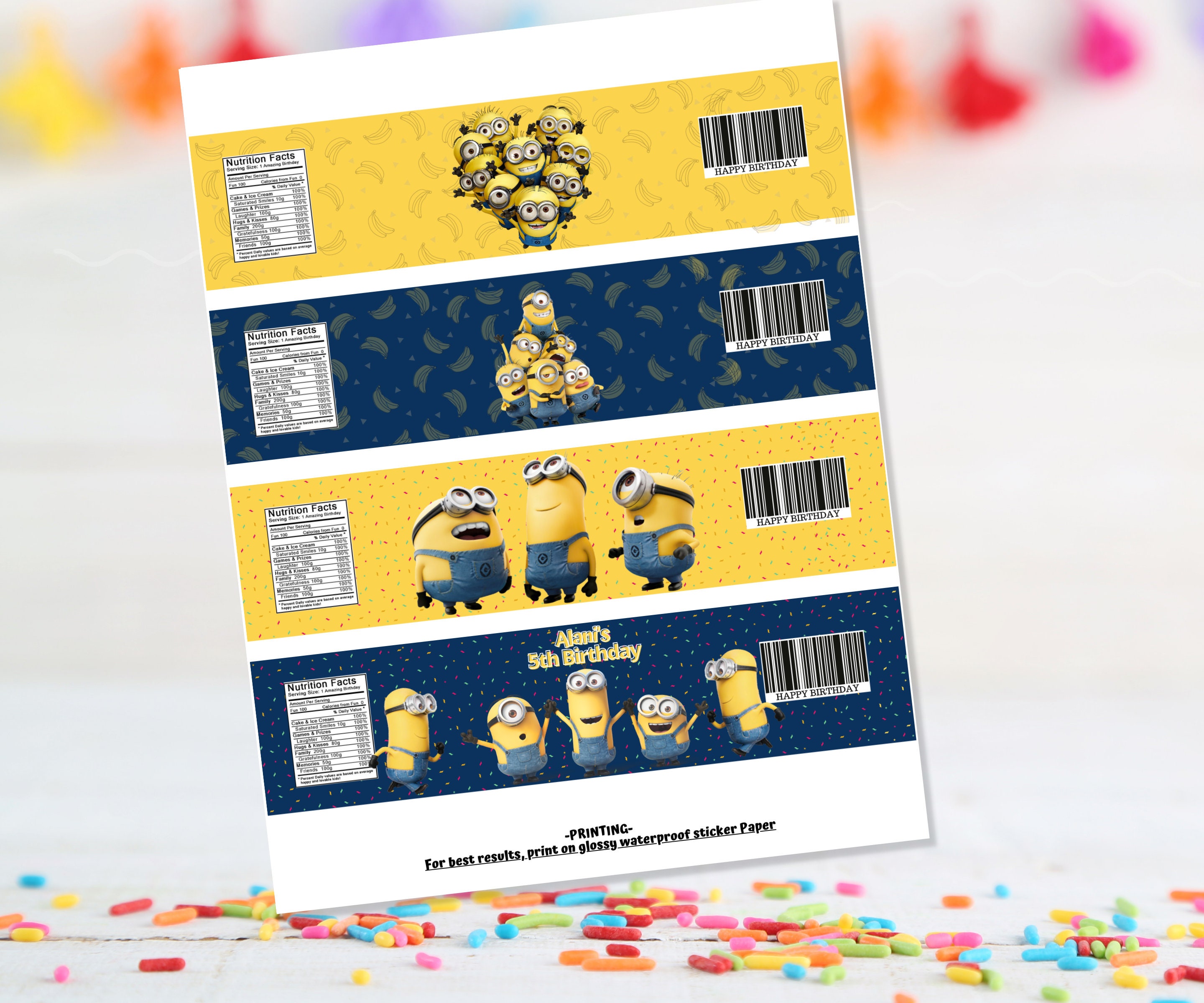 Minions Party Bundle Minions Capri sun Minions Labels Minions | Etsy