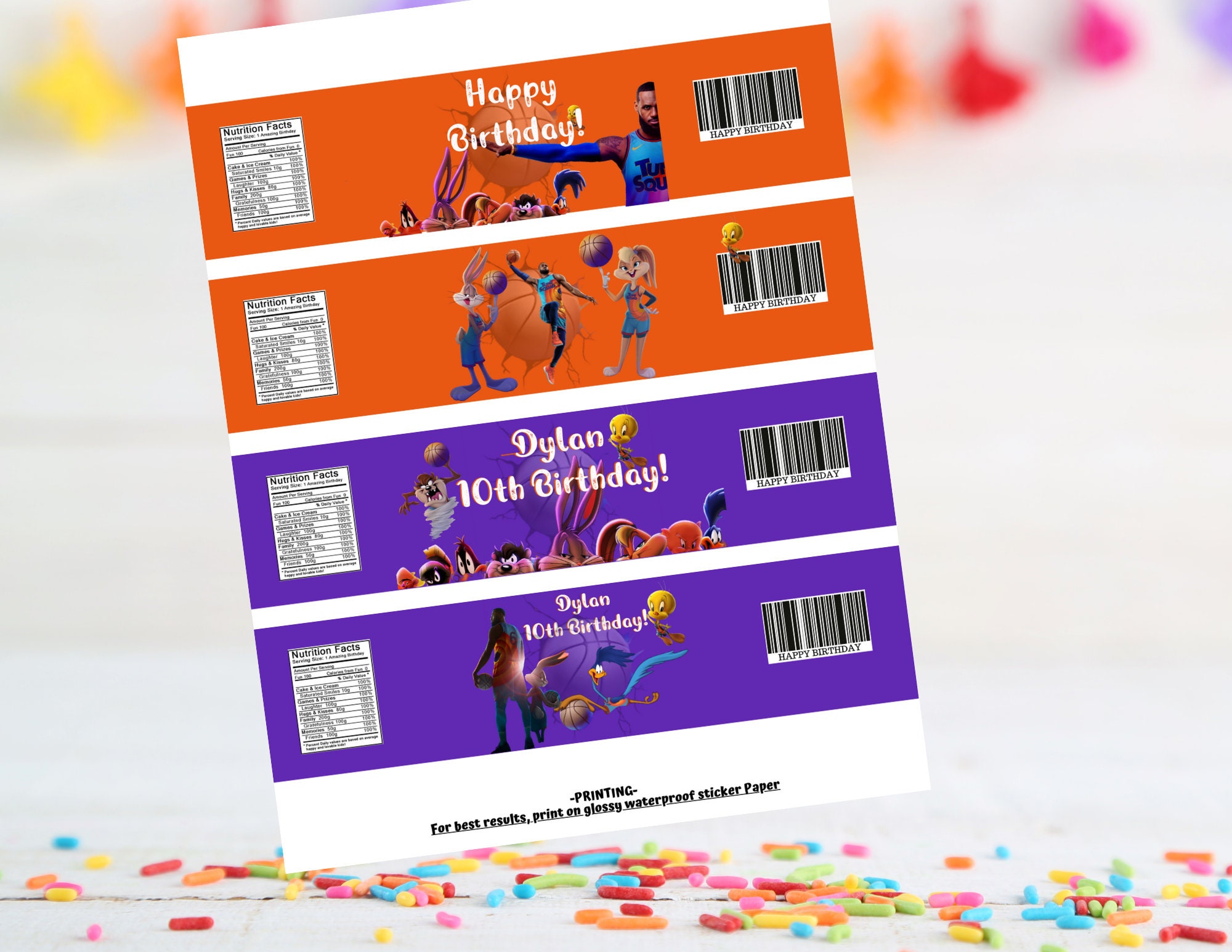 SPACE JAM 2 bundle party Space Jam 2 Label Bundle Instant | Etsy