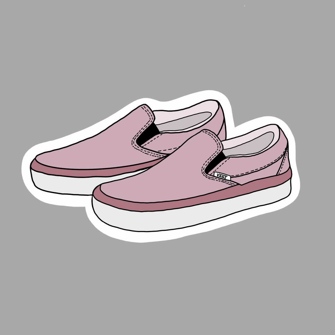 PINK VANS STICKER/ Sticker for Water Bottles, Laptops - Etsy