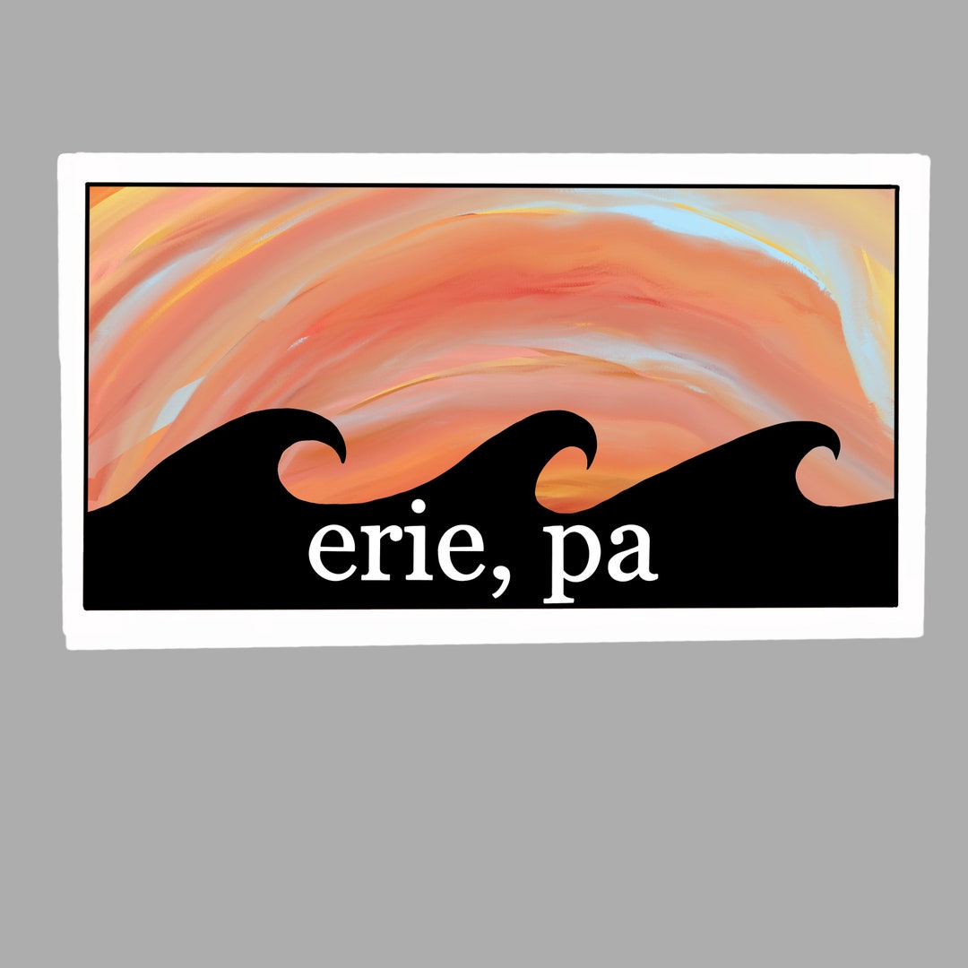 ERIE PA STICKER/ Sticker for Water Bottles, Laptops - Etsy