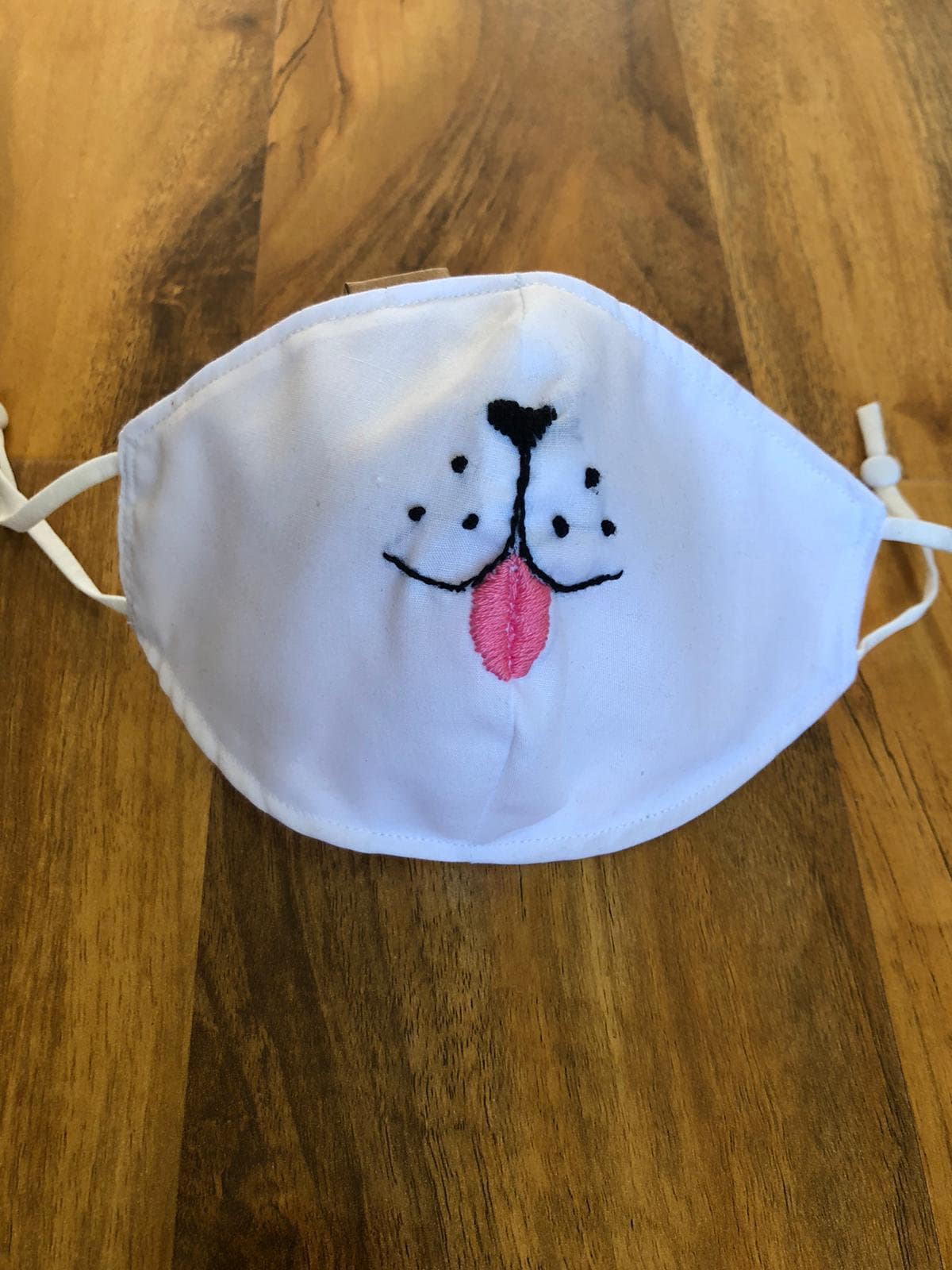 Dog Embroidered Face Mask - Etsy