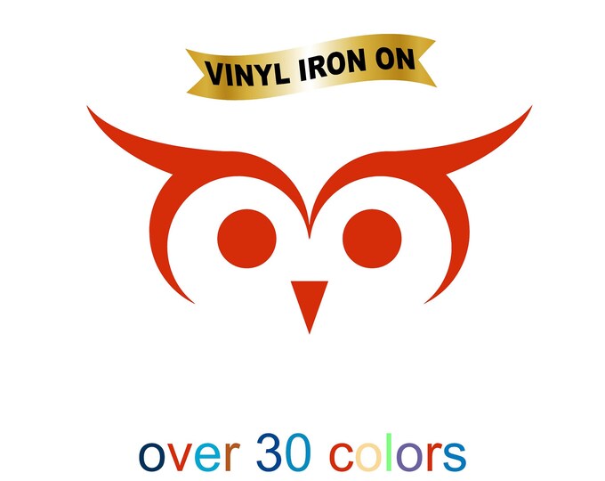 Owl Iron on Decal Heat Transfer Vinyl - Owl Lover - Etsy