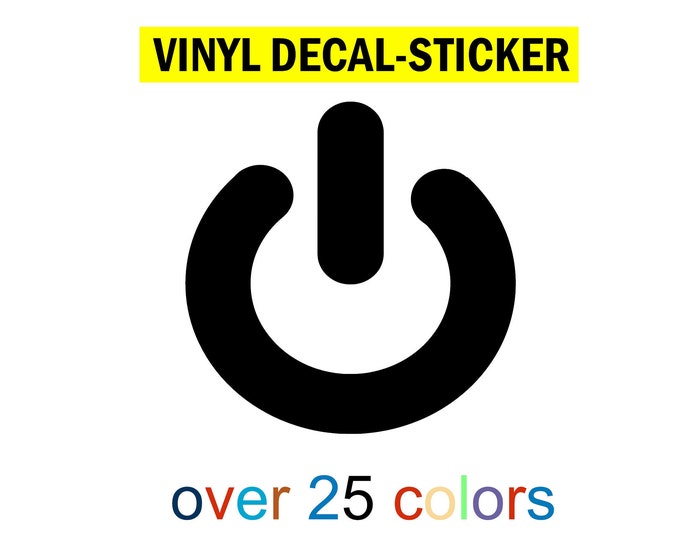 Power On, Power on Symbol, Power on Decal, Tumbler Decals, Car Decal ...