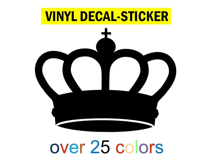 Queen Crown Vinyl Decals Sticker Royal Life - Etsy