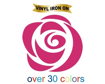 Flower Iron on Transfer Hibiscus Flowers Iron on Vinyl Heat Transfer ...