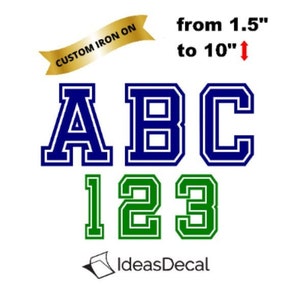 Jersey Name and Number Iron on Decals, Custom Names Sport Life - Etsy